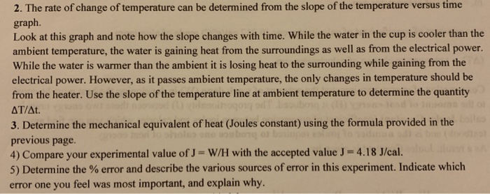 2. The rate of change of temperature can be | Chegg.com
