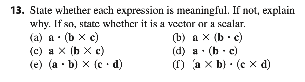 Solved State whether each expression is meaningful. If not, | Chegg.com Solved State whether each expression is meaningful. If not, | Chegg.com