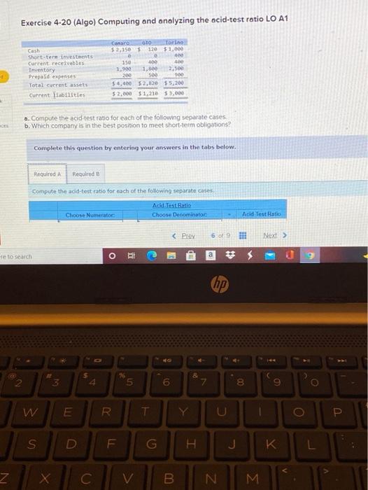 Solved Exercise 4-20 (Algo) Computing and analyzing the | Chegg.com