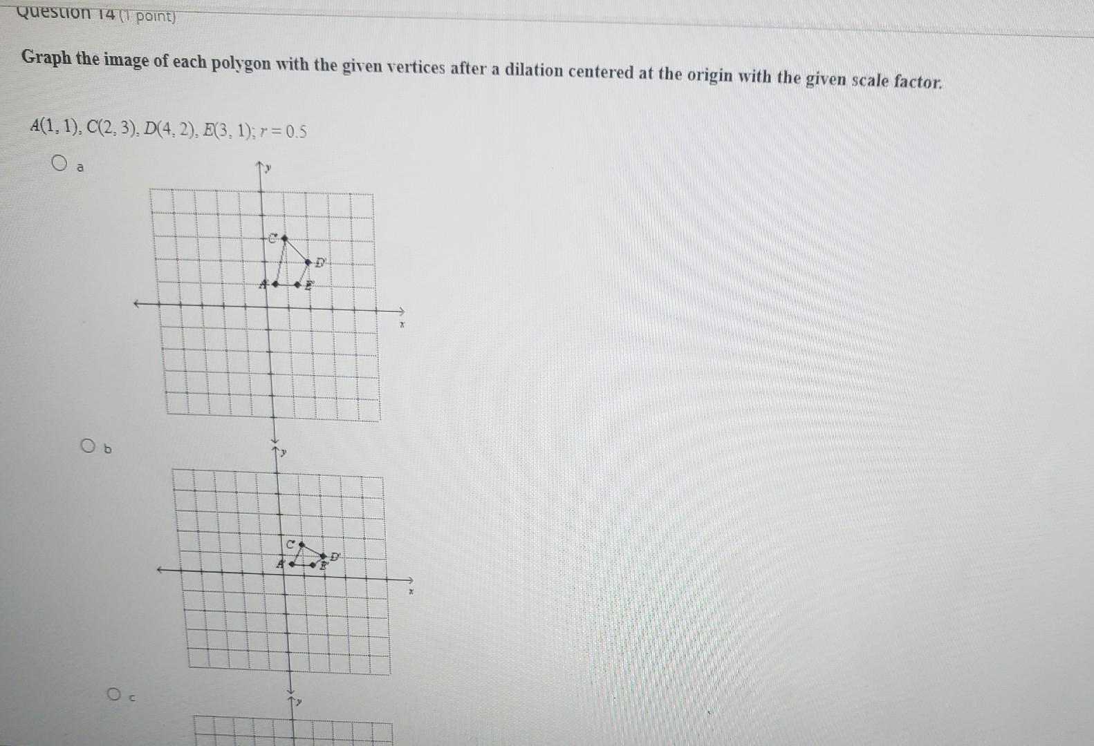 Solved Graph the image of each polygon with the given | Chegg.com