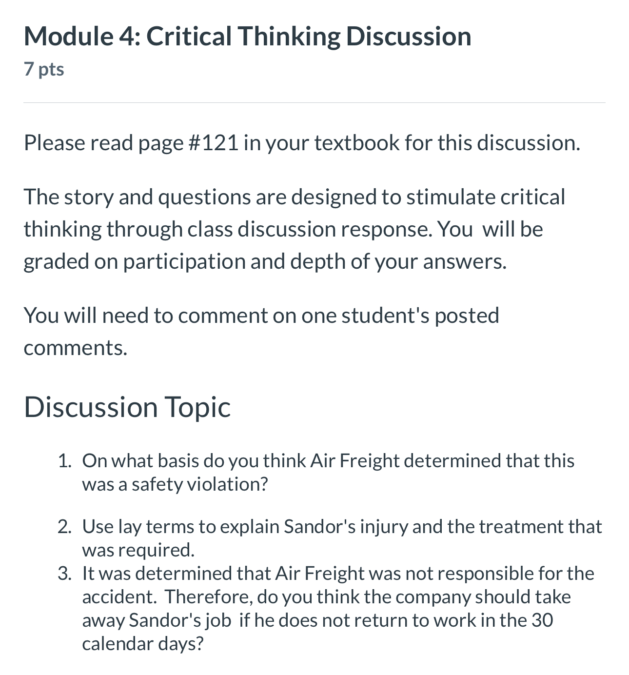 Solved Module 4: Critical Thinking Discussion7 ﻿ptsPlease | Chegg.com