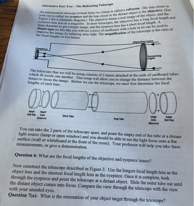 Solved Question 7(6): What is the magnification of your | Chegg.com