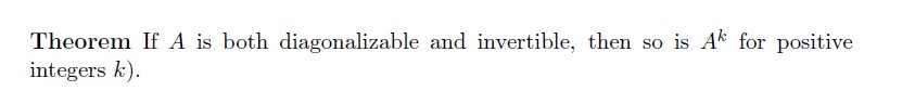 Solved prove: If A ﻿is both diagonalizable and invertible, | Chegg.com