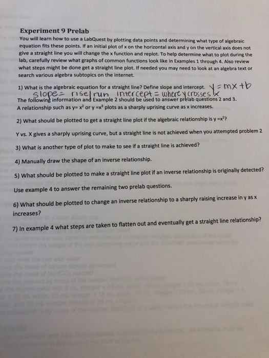 Solved Experiment 9 Prelab You will learn how to use a | Chegg.com