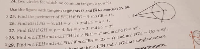 Solved 24. two circles for which no common tangent is | Chegg.com