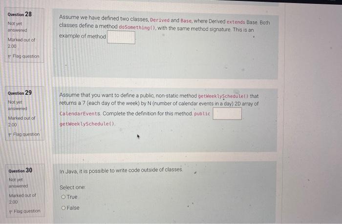 Solved answered Classes define a method dosomiething(), with | Chegg.com Solved answered Classes define a method dosomiething(), with | Chegg.com