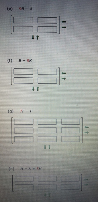 Solved Using the given matrices, calculate the quantities, | Chegg.com