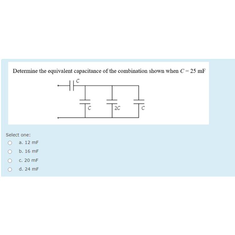 Solved Determine the equivalent capacitance of the | Chegg.com