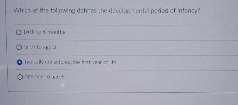 Solved Which of the following defines the developmental | Chegg.com