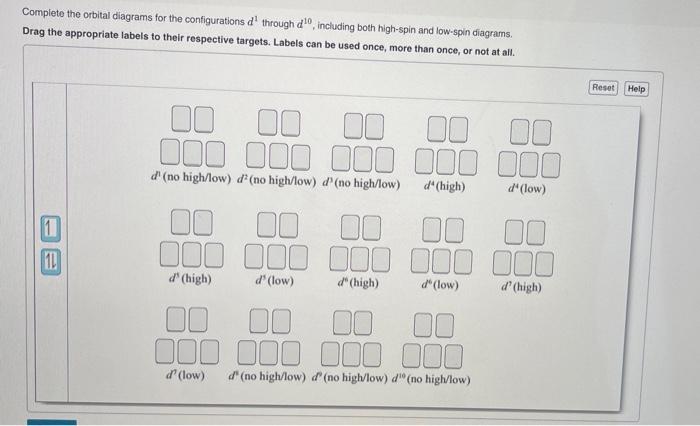 Solved Fxplain the daterences between high-spin and low.spin | Chegg.com