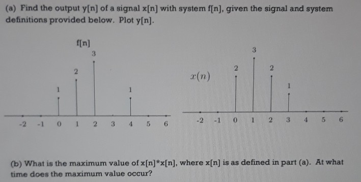Solved Find The Output Y N Of A Signal X N With System 