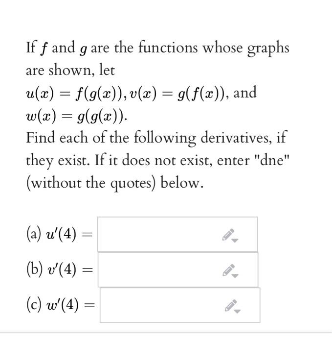 Solved If f and g are the functions whose graphs are shown, | Chegg.com