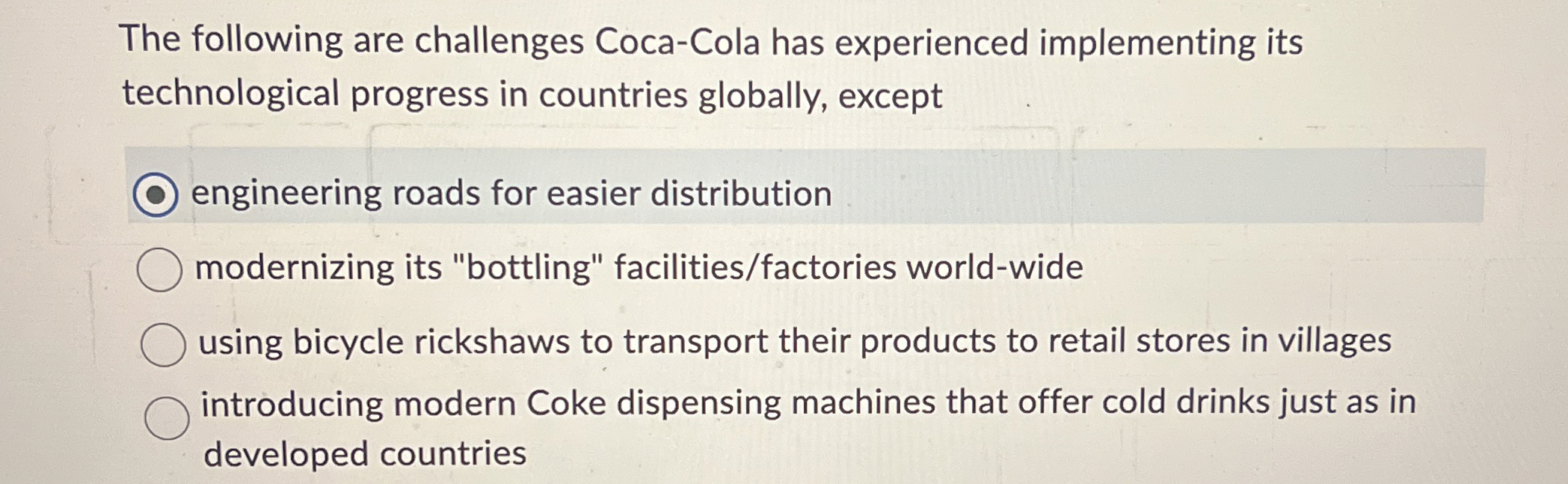 Solved The following are challenges Coca-Cola has | Chegg.com