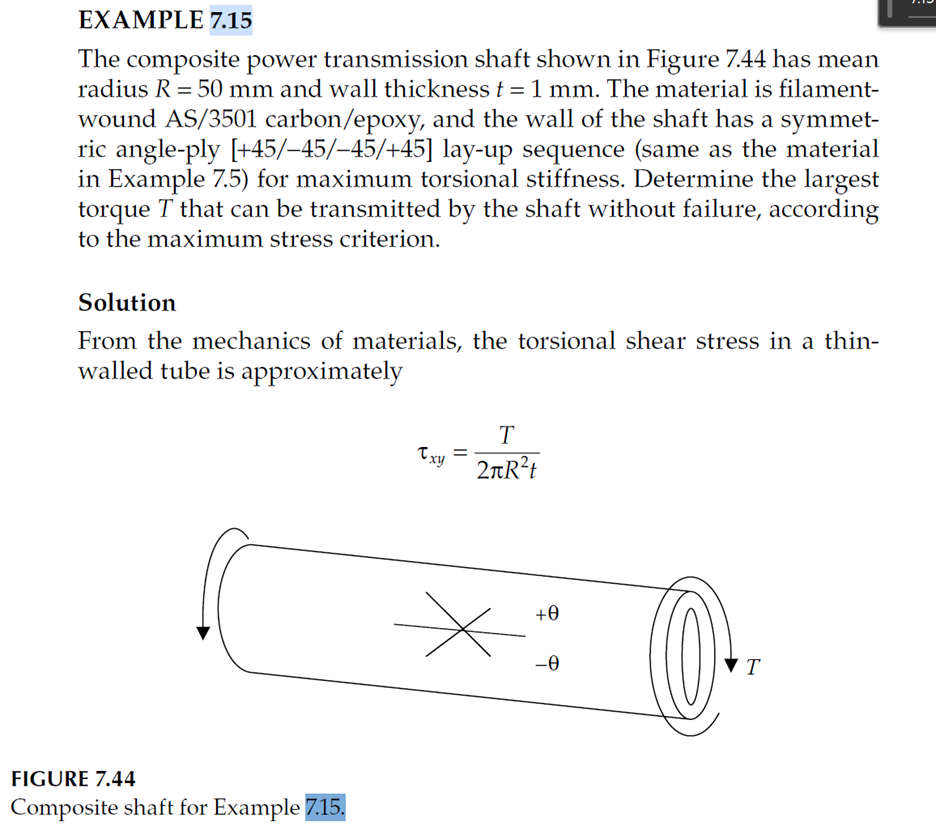 Solved """ ﻿PLEASE USE MAX STRAIN CRITERIA""" ﻿EXAMPLE | Chegg.com
