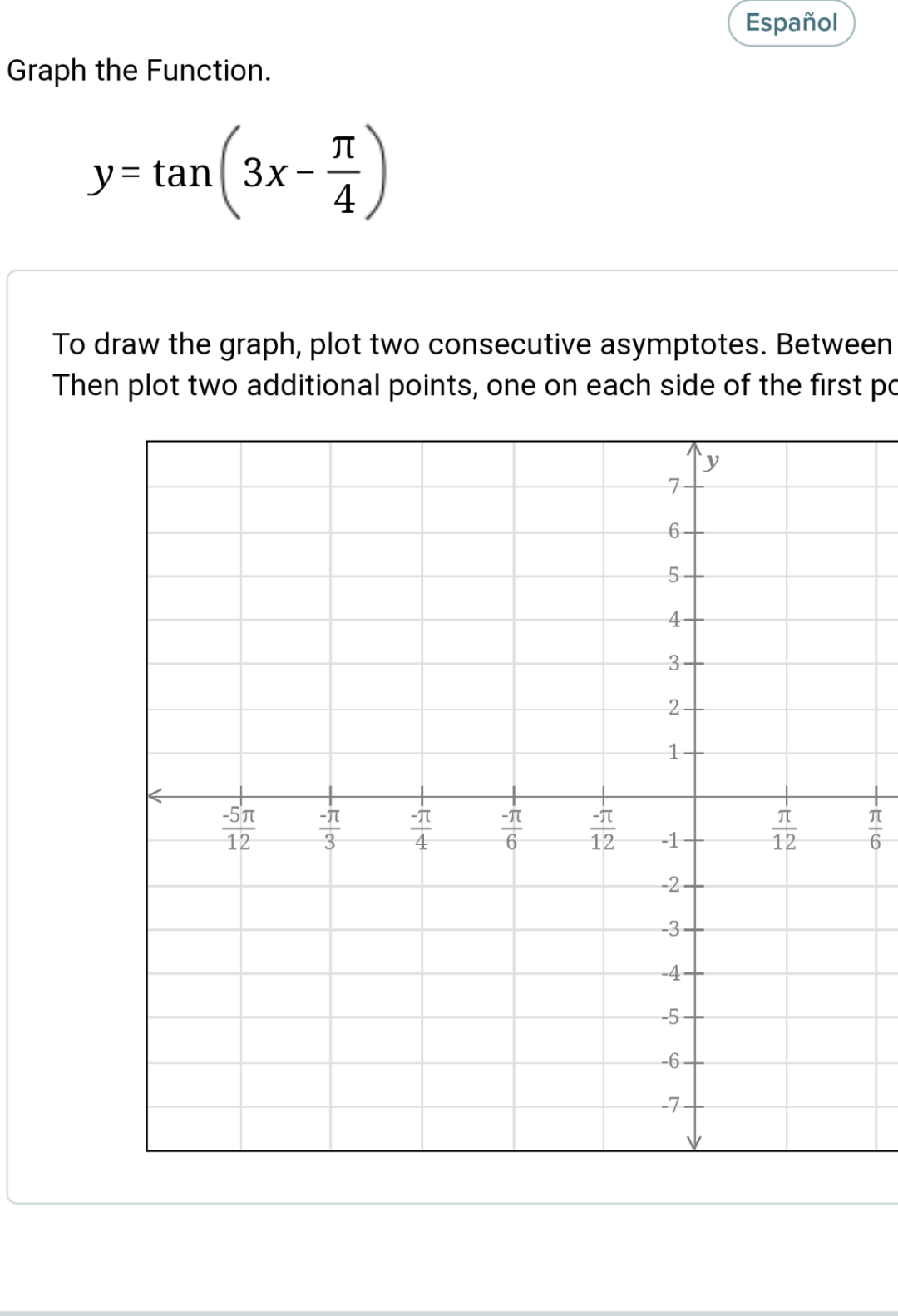 Solved Español Graph the function. y=2csc(2x + )-1 To draw | Chegg.com