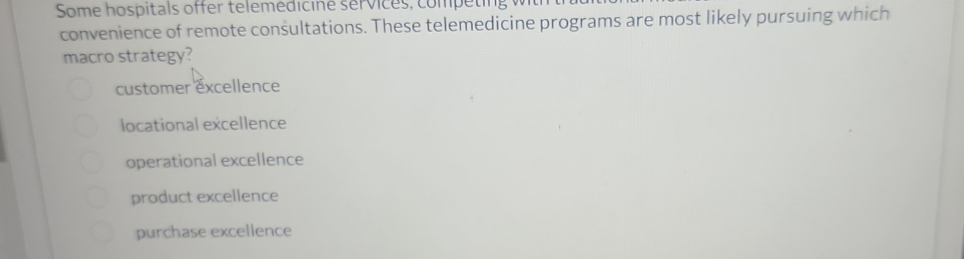 Solved Some hospitals offer telemedicine sed the | Chegg.com