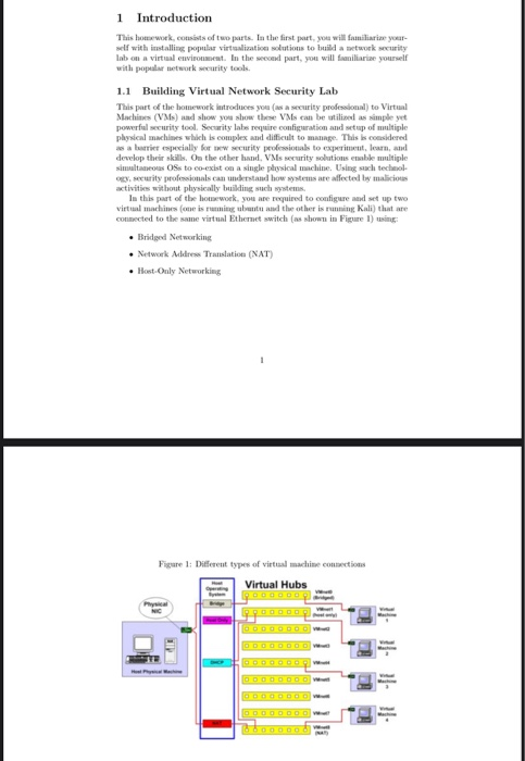 Solved 1 Introduction This homework consists of two parts. | Chegg.com