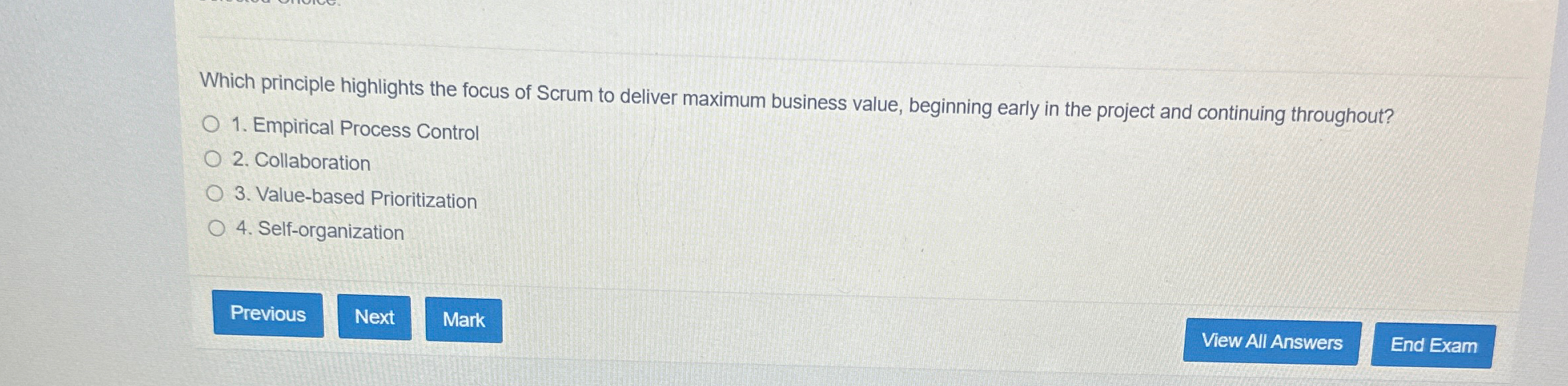 Solved Which principle highlights the focus of Scrum to | Chegg.com