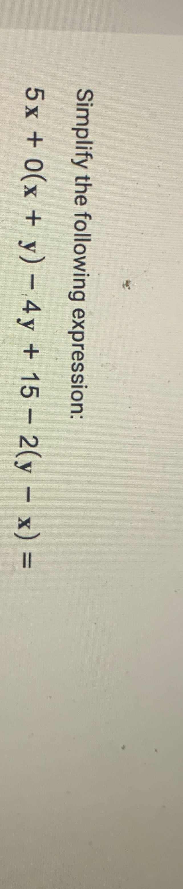 Solved Simplify the following | Chegg.com
