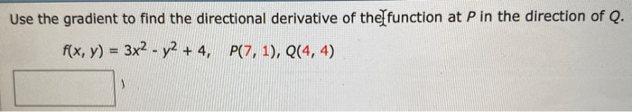 Solved Find the gradient of the function at the given point. | Chegg.com