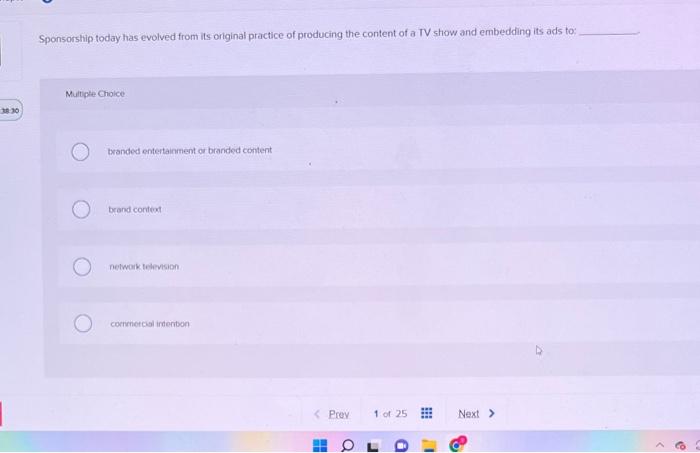 Solved Sponsorship today has evolved from its original | Chegg.com