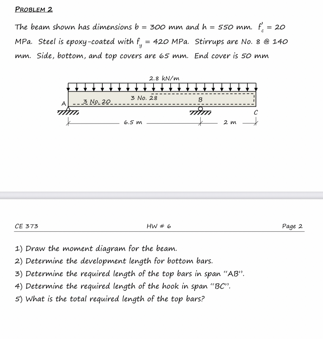 Solved PROBLEM 2The beam shown has dimensions b=300mm ﻿and | Chegg.com