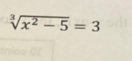 Solved x2-53=3 | Chegg.com