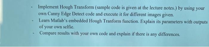 matlab code for hough transformation using canny edge | Chegg.com
