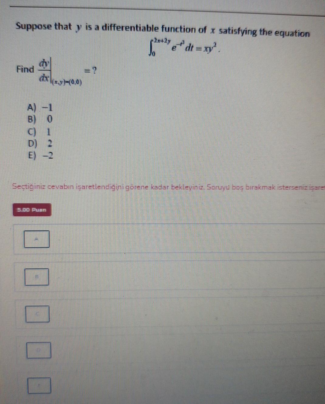 Solved Suppose that y is a differentiable function of r | Chegg.com