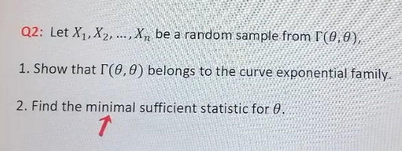 Q2: Let x1,x2,dots,xn ﻿be a random sample from | Chegg.com