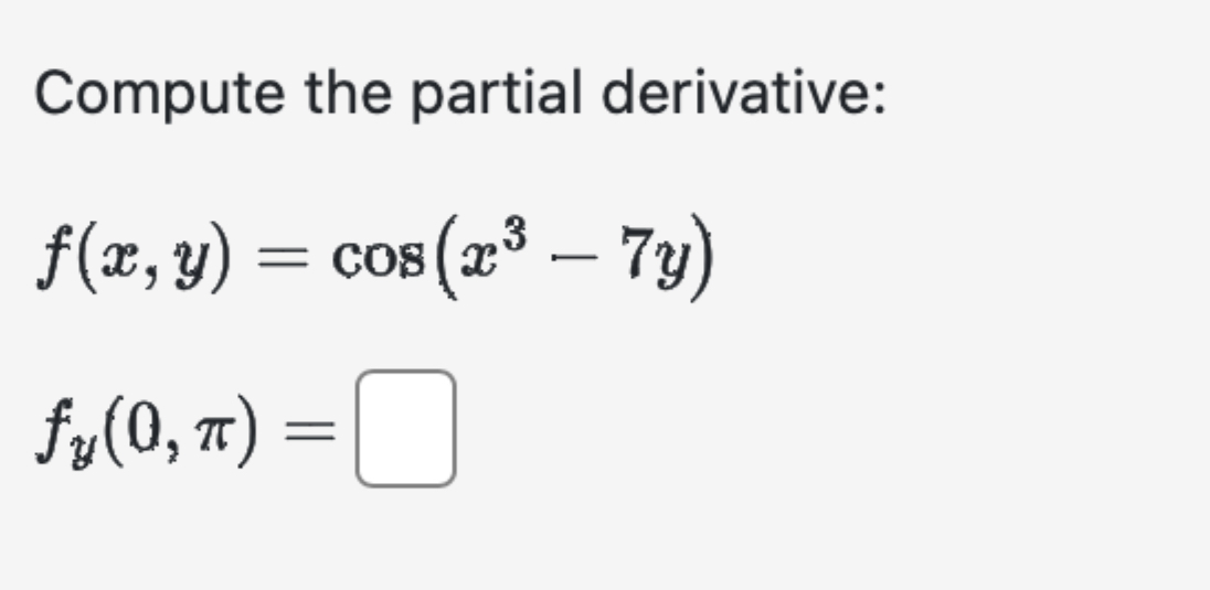 Solved Compute the partial | Chegg.com