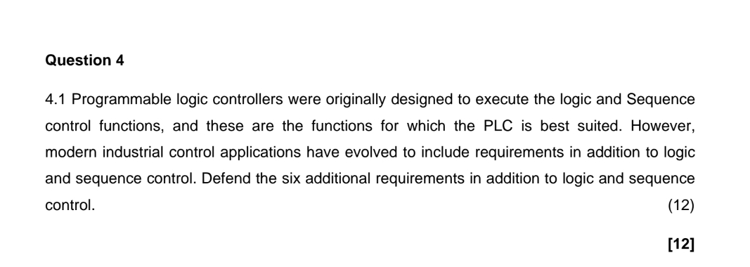 Solved Question 44.1 ﻿Programmable logic controllers were | Chegg.com