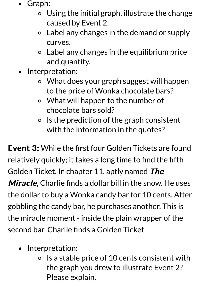 Solved Graph:Using the initial graph, illustrate the change | Chegg.com