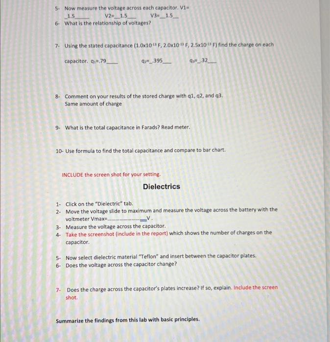 Solved 1. Click on the "Multiple Capacitors" tab. 2. Click | Chegg.com