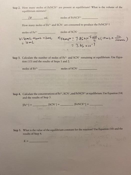 Solved Suppose a student mixes 4.00 mL of 2.00×10−3MFe(NO3)3 | Chegg.com