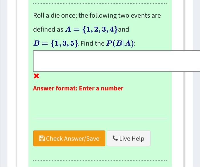 Solved Two events A and B are independent if Answer format: | Chegg.com