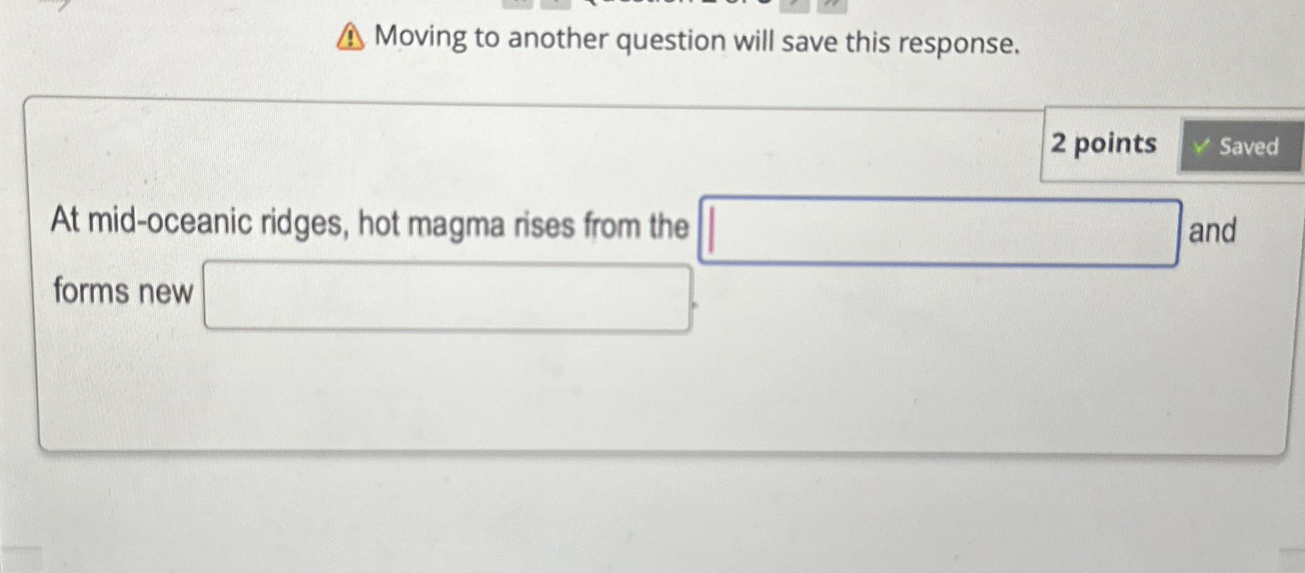 Solved Moving to another question will save this response.2 | Chegg.com