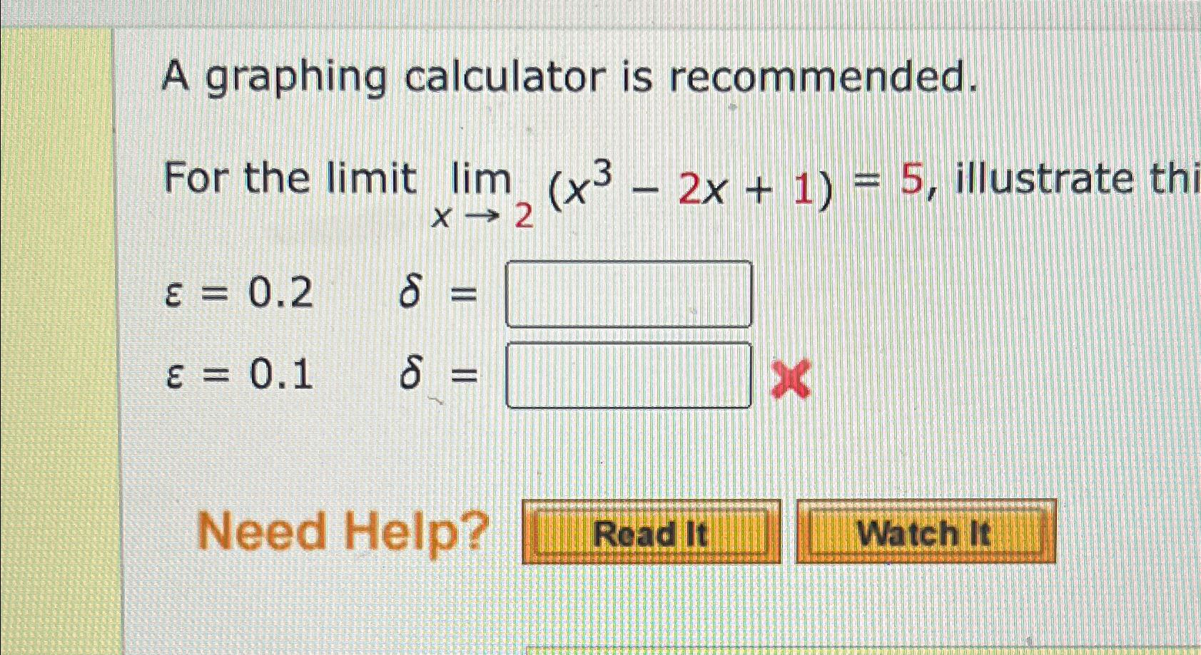 Solved A graphing calculator is recommended.For the limit | Chegg.com