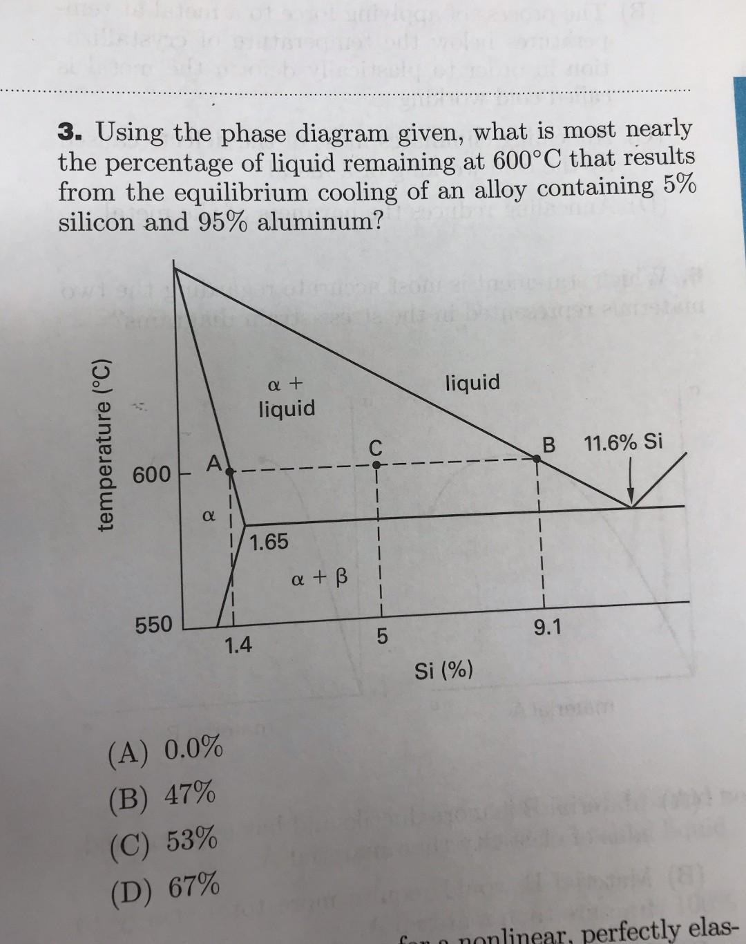 Solved 3. Using the phase diagram given, what is most nearly | Chegg.com
