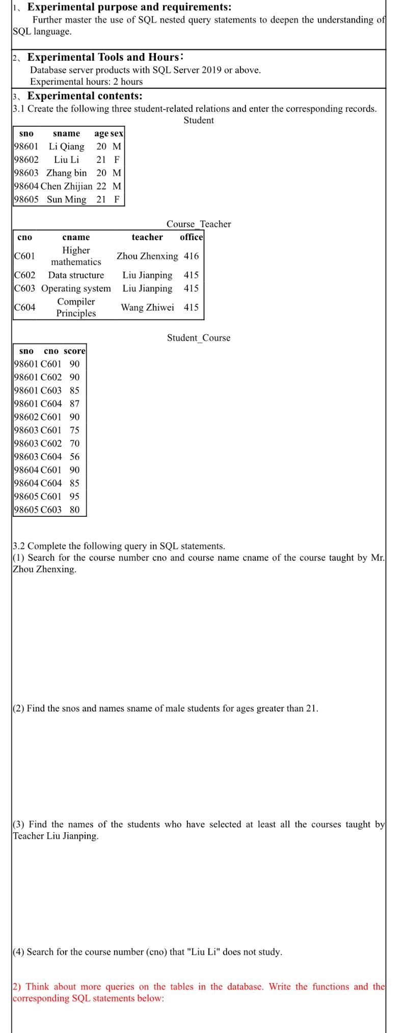 Solved Experimental purpose and requirements:Further master | Chegg.com