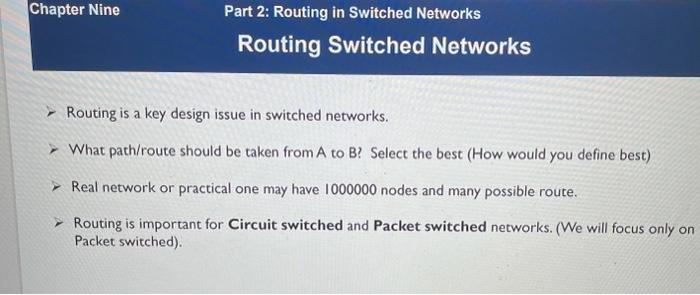 Solved Which is the best path (Route) to select? Routing is | Chegg.com
