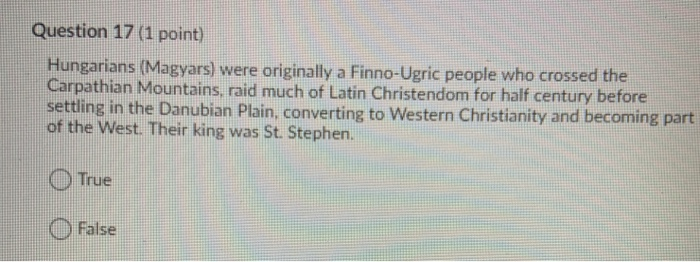Solved Question 16 (1 point) The Carolingian Renaissance was | Chegg.com