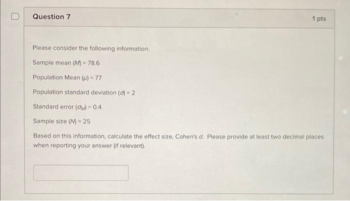 Please consider the following information: Sample | Chegg.com
