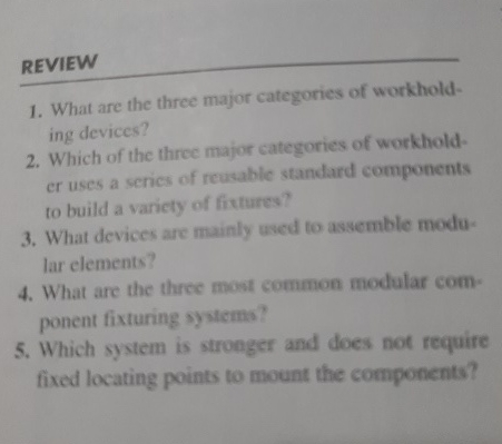 Solved REVIEWWhat ard the three major categories of | Chegg.com