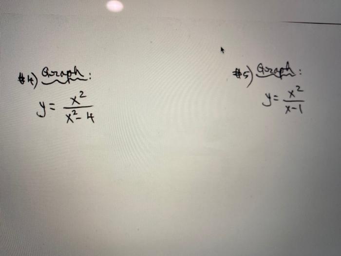 Solved #5) Prope: #4) Rrapa ya x² you x² - 4 | Chegg.com