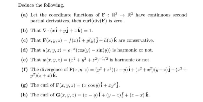 Solved Deduce the following. (a) Let the coordinate | Chegg.com
