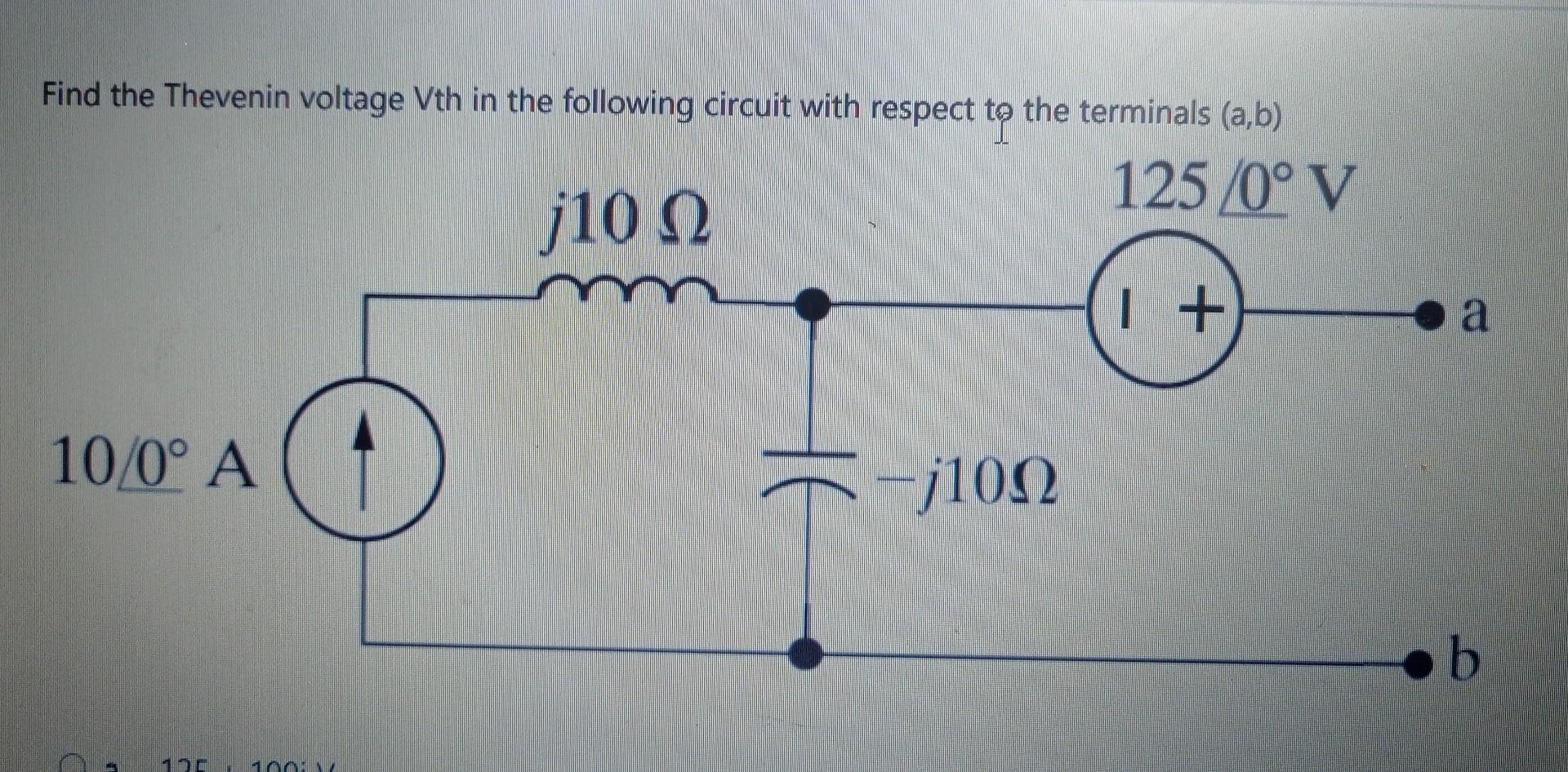 Solved Find the Thevenin voltage Vth in the following | Chegg.com