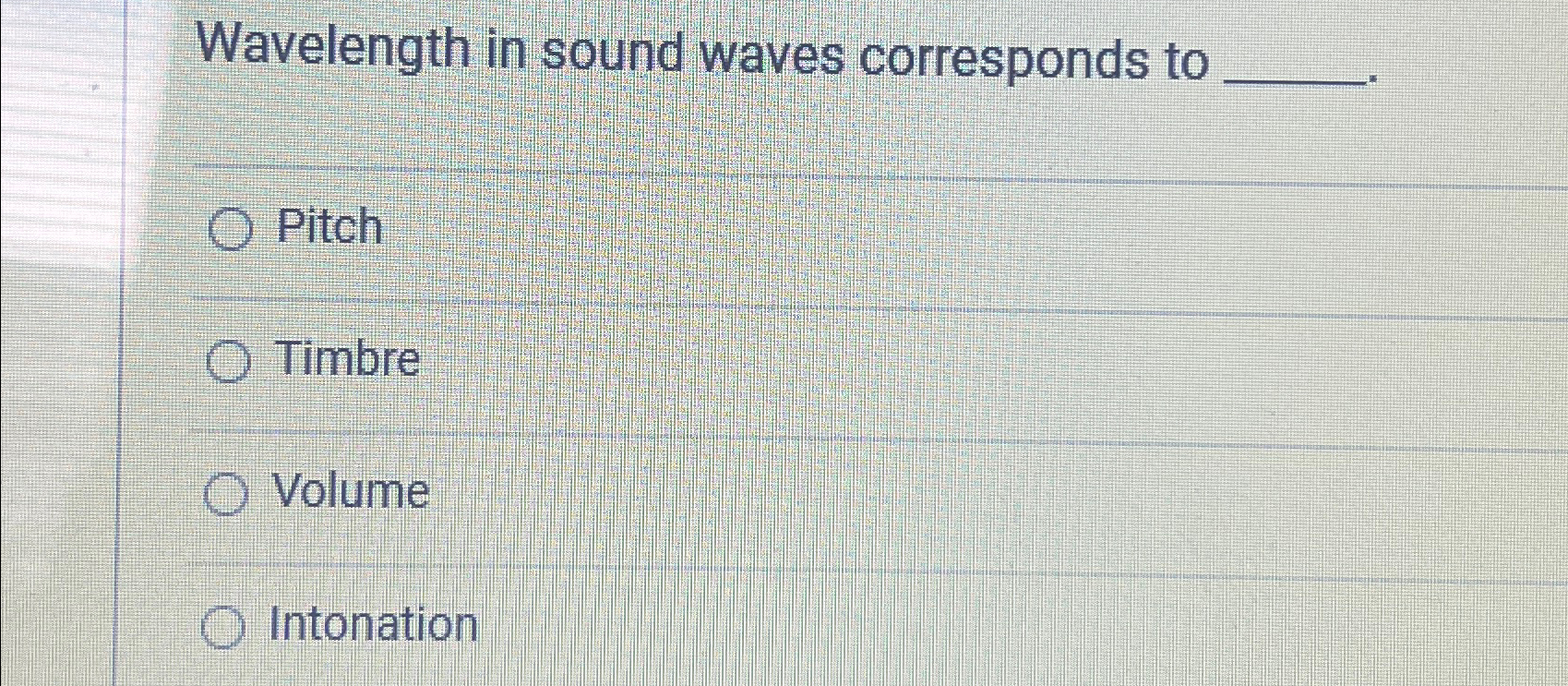 Solved Wavelength in sound waves corresponds | Chegg.com