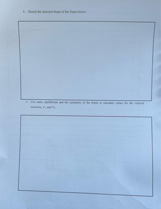 - Experiment 1: Analysis of a No-Sway Portal Frame In | Chegg.com