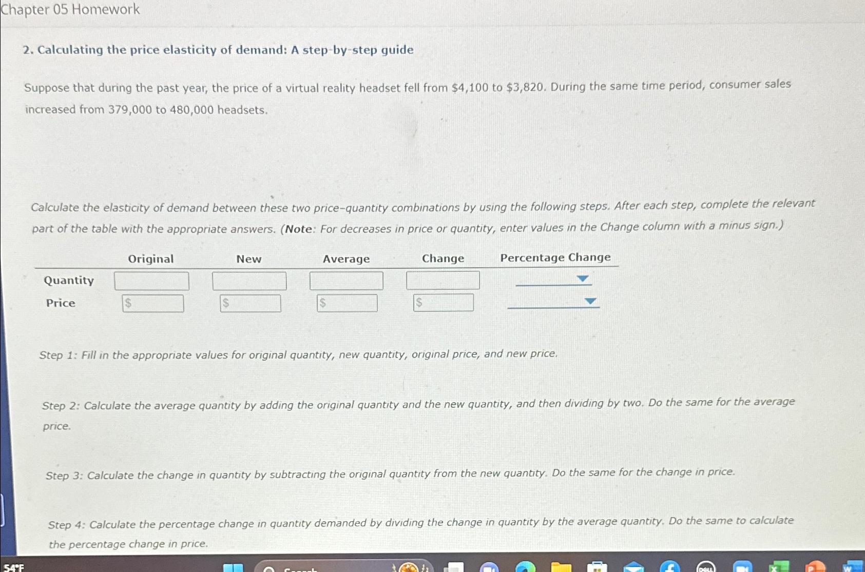 Solved Chapter 05 ﻿Homework2. ﻿Calculating the price | Chegg.com